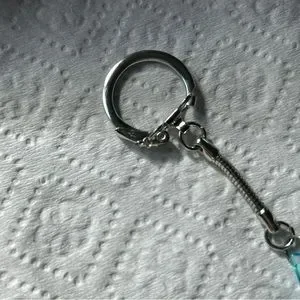 Hand Crafted | Accessories | Blue Sparkle Triangle Keychain | Poshmark